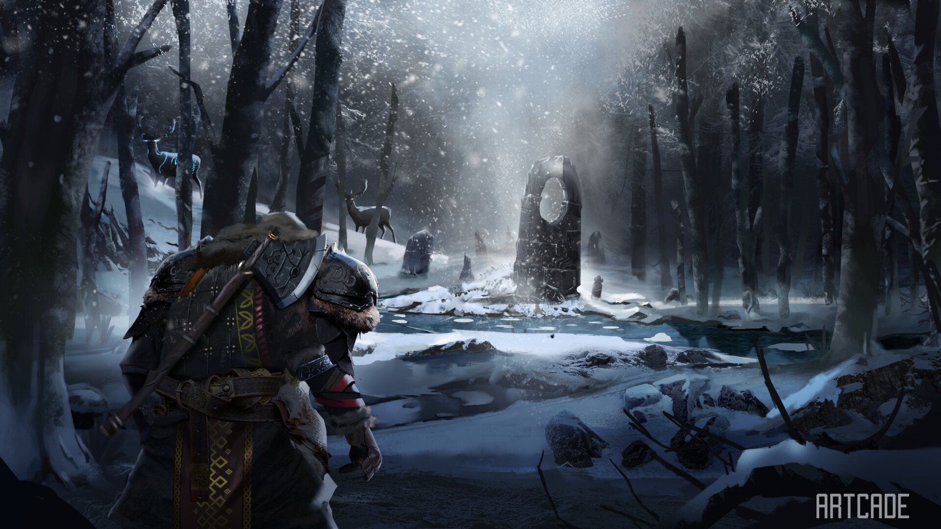 ArtStation - Snow Viking