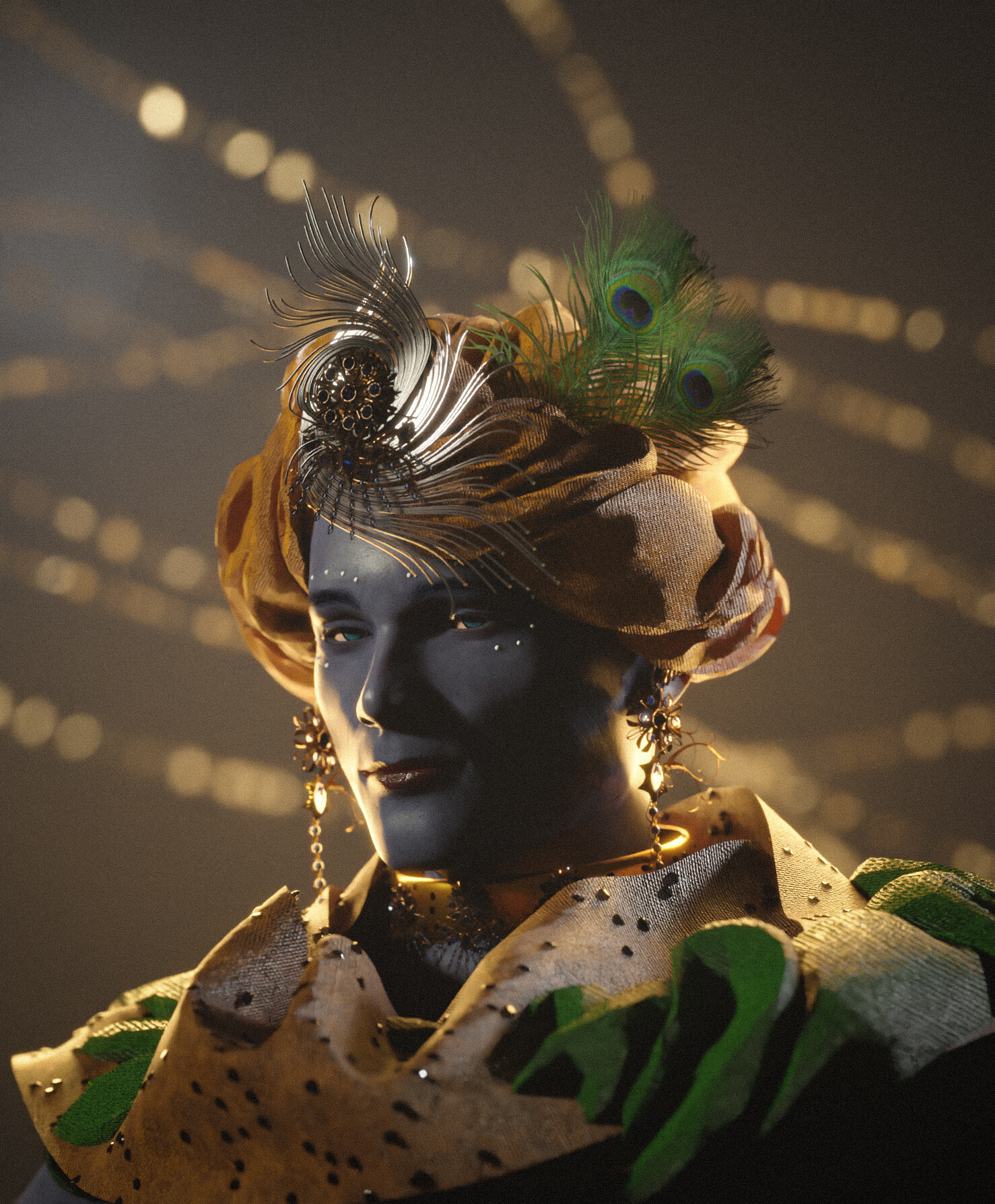 ArtStation - 3d portrait of lord Krishna. 🌸