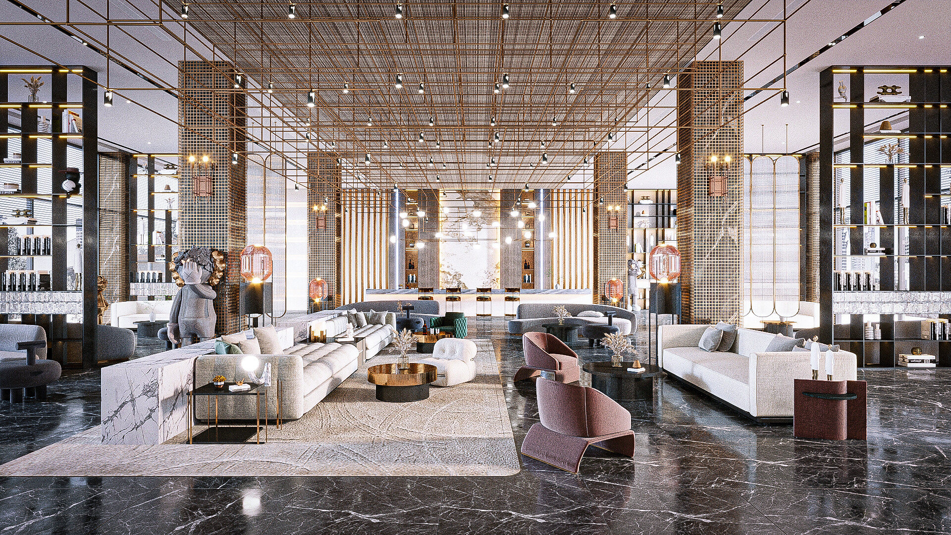 Hotel Lobby Lounge Design