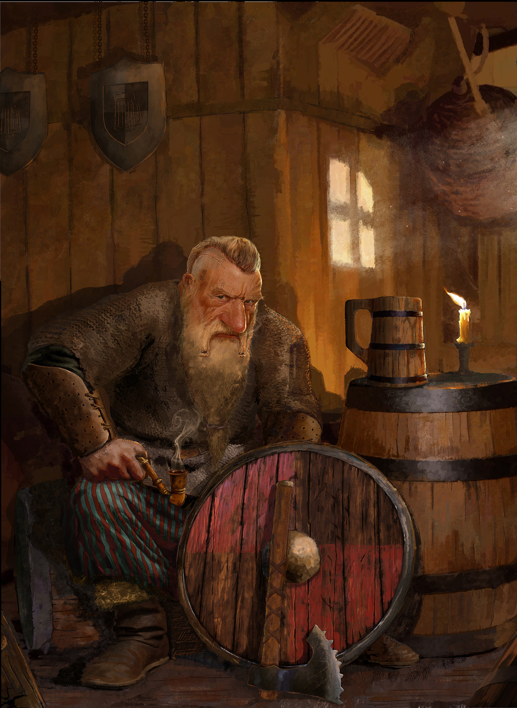 Dwarf Warrior by Andrew Rimbo Hanzlik : r/ImaginaryWarriors