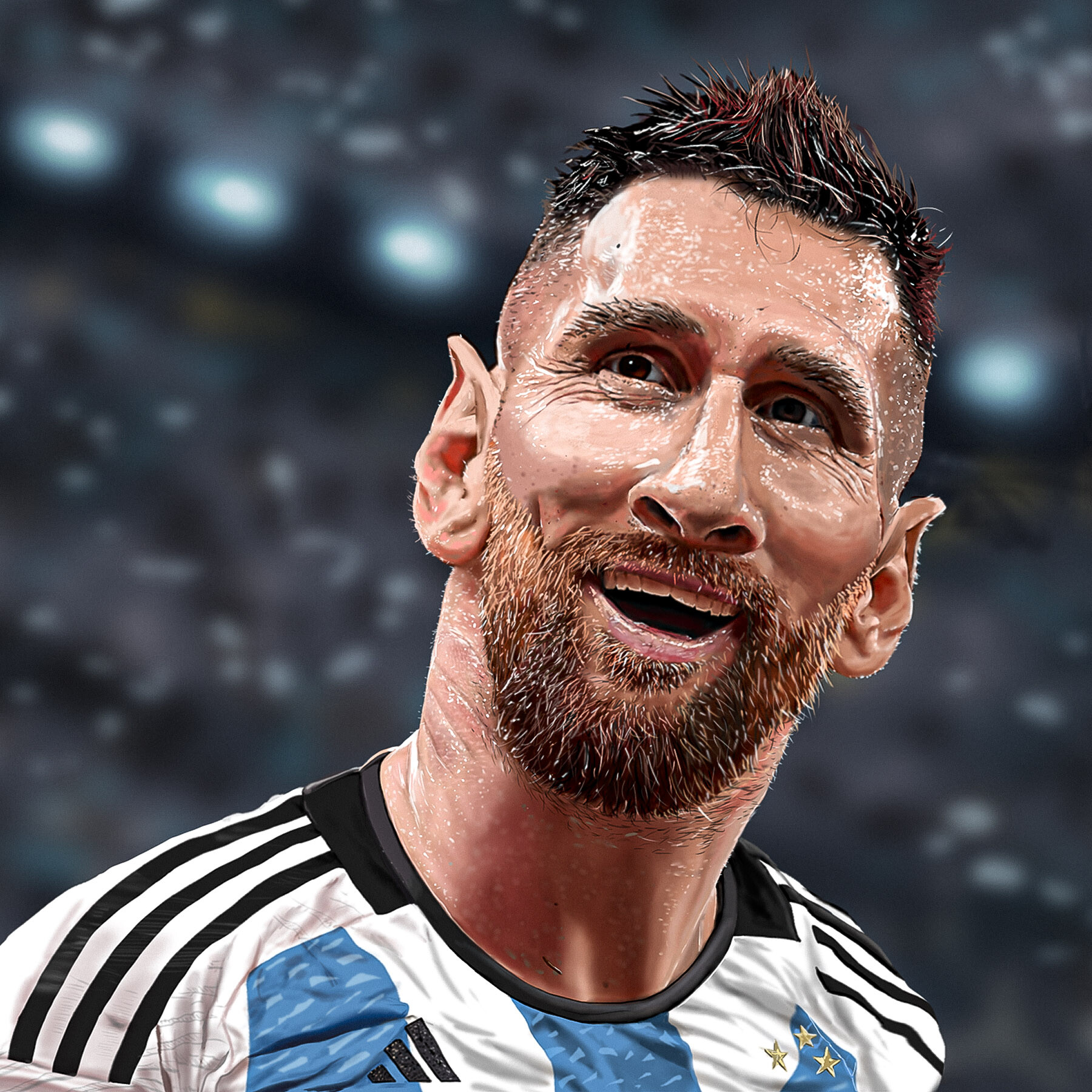 ArtStation - Messi - The GOAT