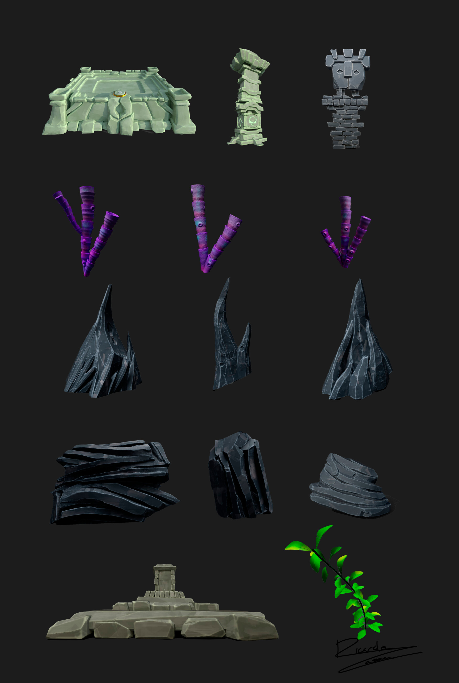 Ricardo Cassan Peribáñez - Environment Props - Sea Of Thieves Fan Art