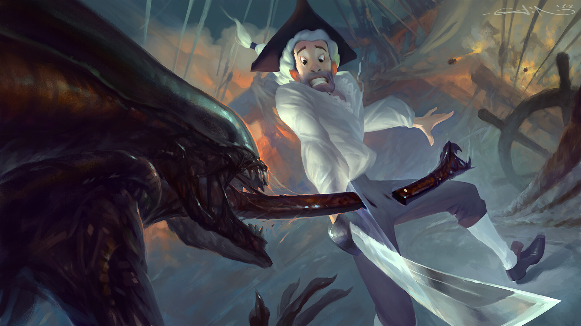 ArtStation - Alien on board!