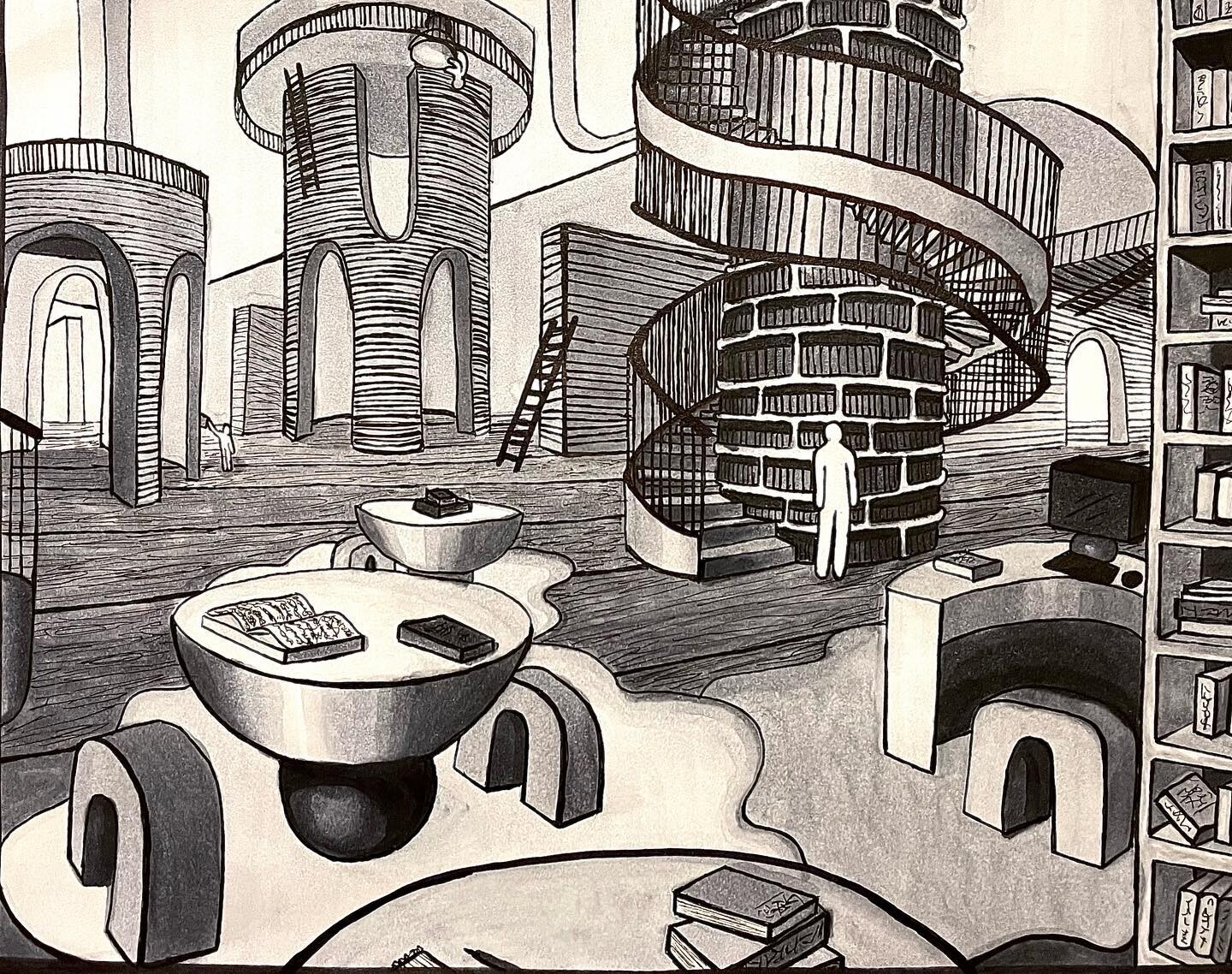 ArtStation - Anti-Gravity Library Concept