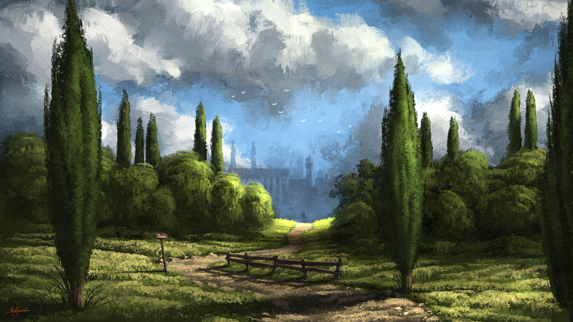 Concept Art and Photoshop Brushes - NEW Video: Path to Rome - Digital ...