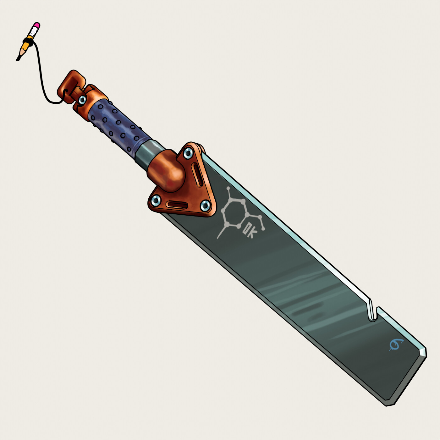 ArtStation - 3D recreation of a Graphene blade by Fernando Correa