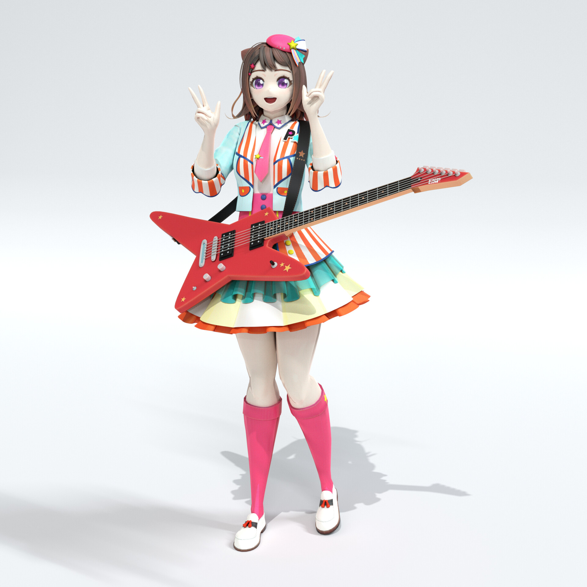 ArtStation - BanG Dream! Toyama Kasumi modeling