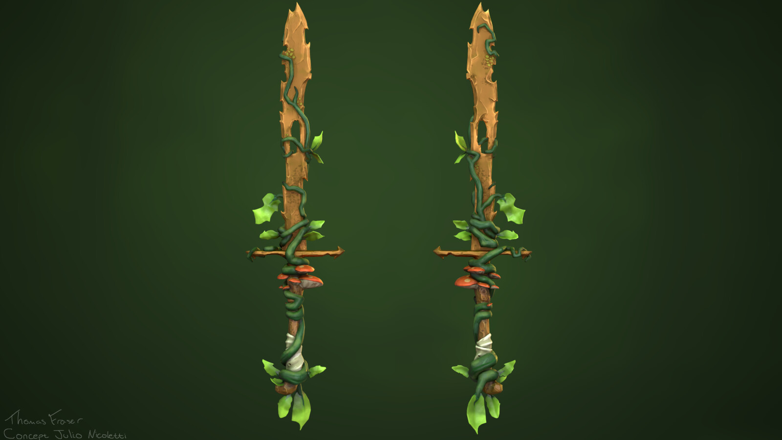 Thomas Fraser - Reclaimed Forest Sword