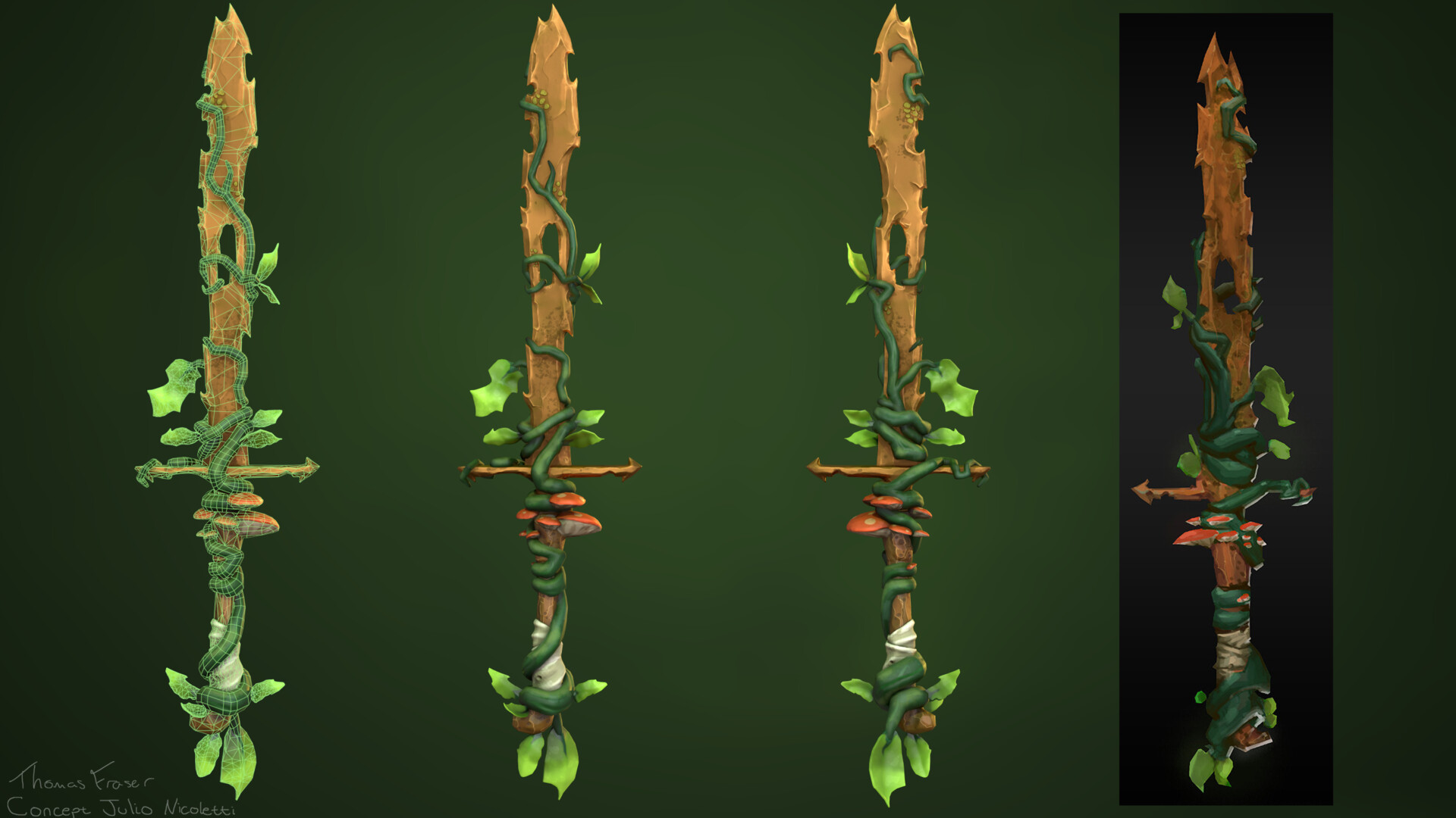 Thomas Fraser - Reclaimed Forest Sword