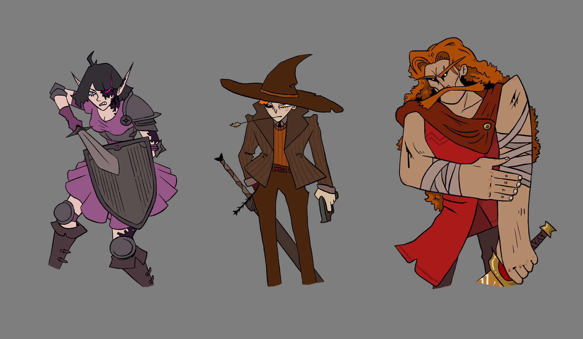 ArtStation - Battle trio 02