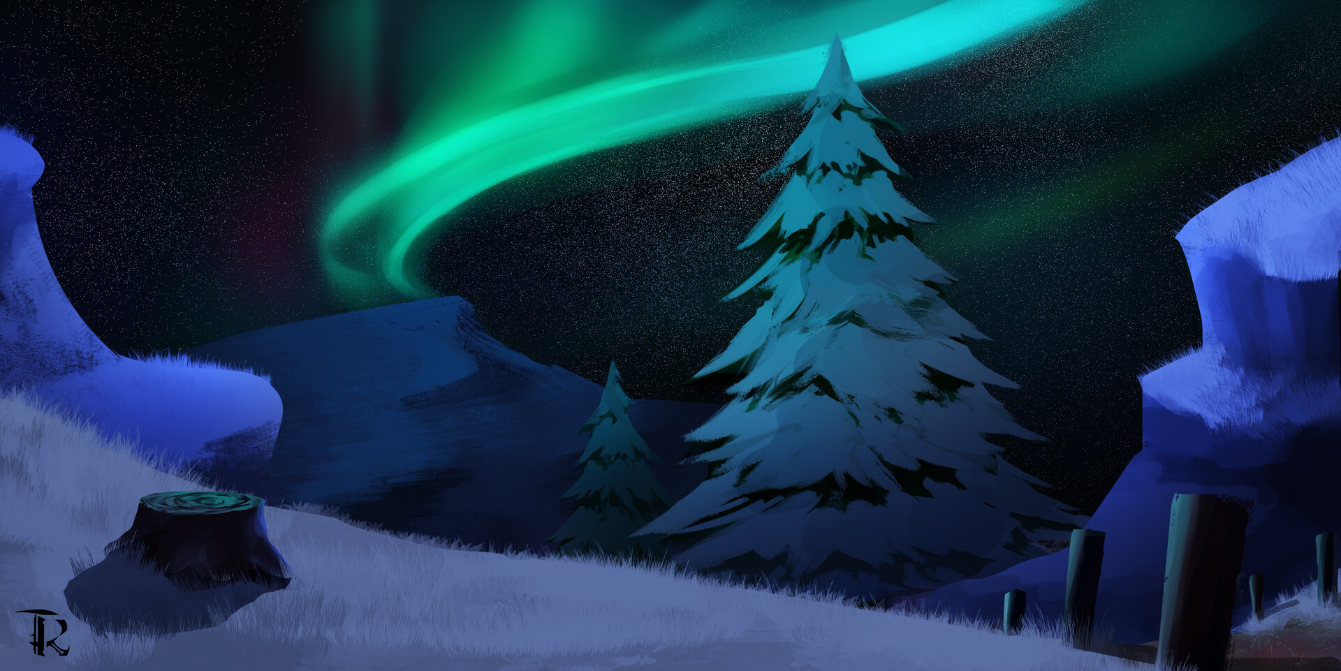 ArtStation - Winter Sky
