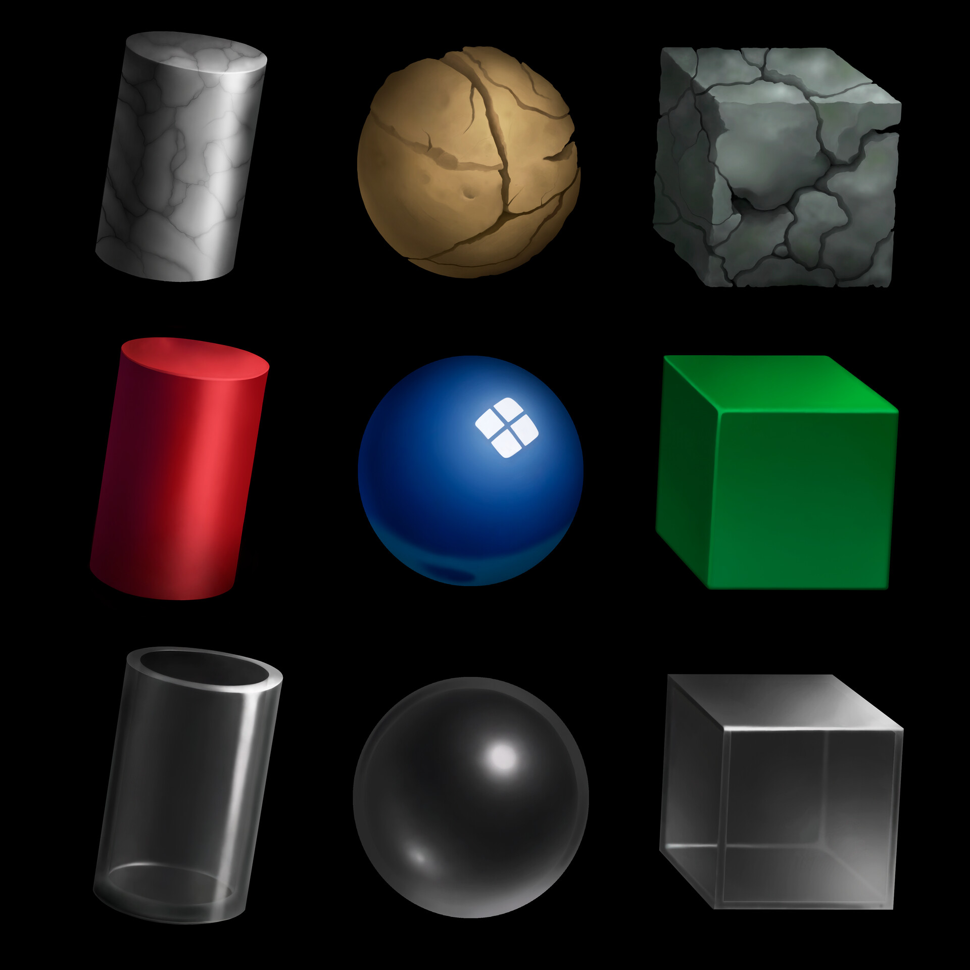 ArtStation - Materials "Stone, Plastic, Glass"