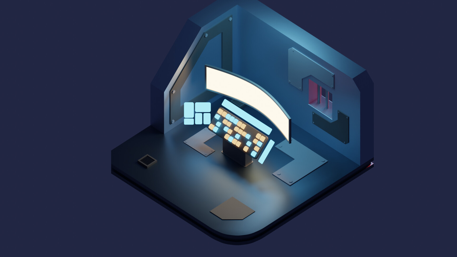 ArtStation - Hacker's room