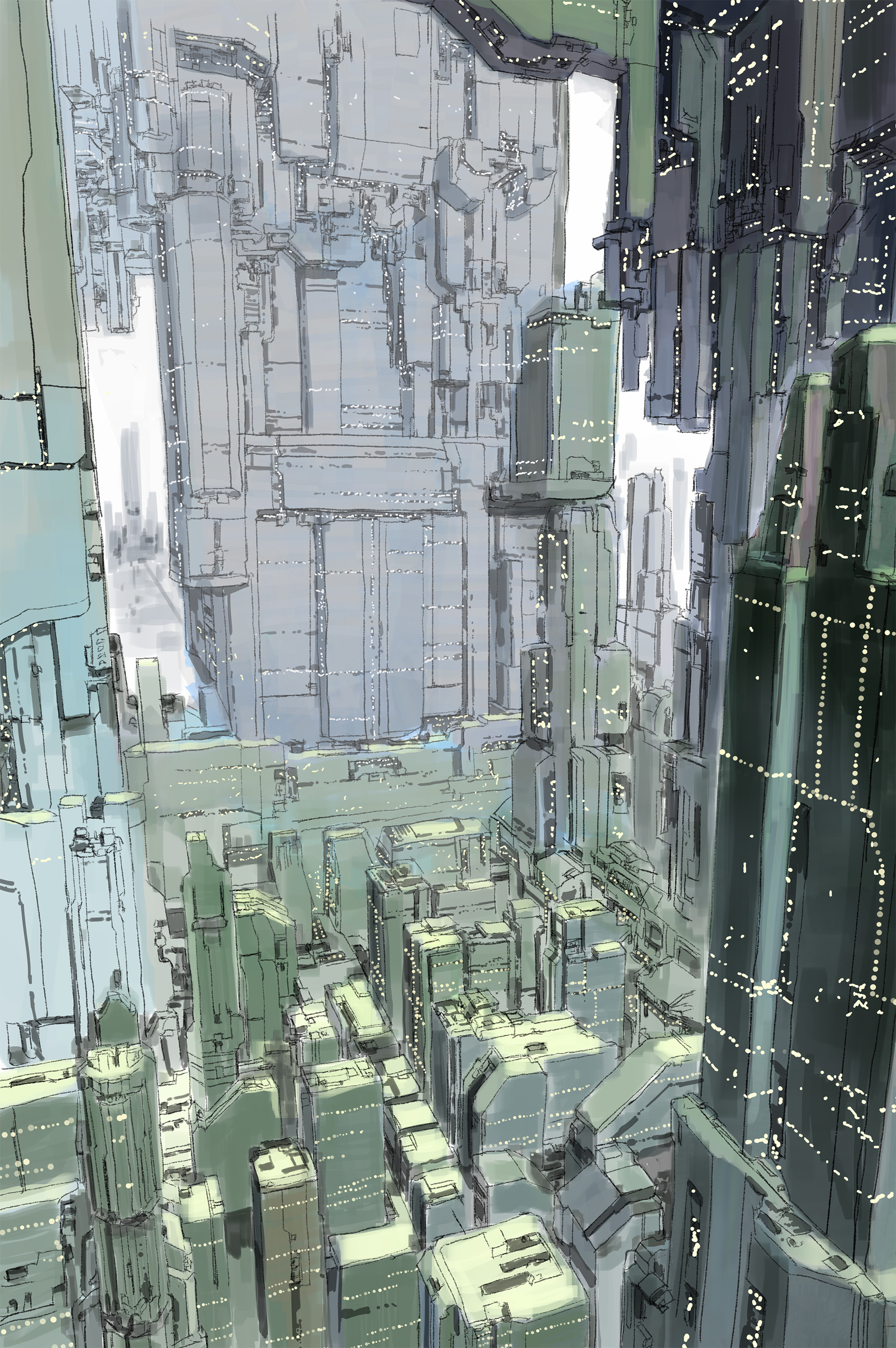 Underground Megastructure by Kenjo Aoki : r/Cyberpunk