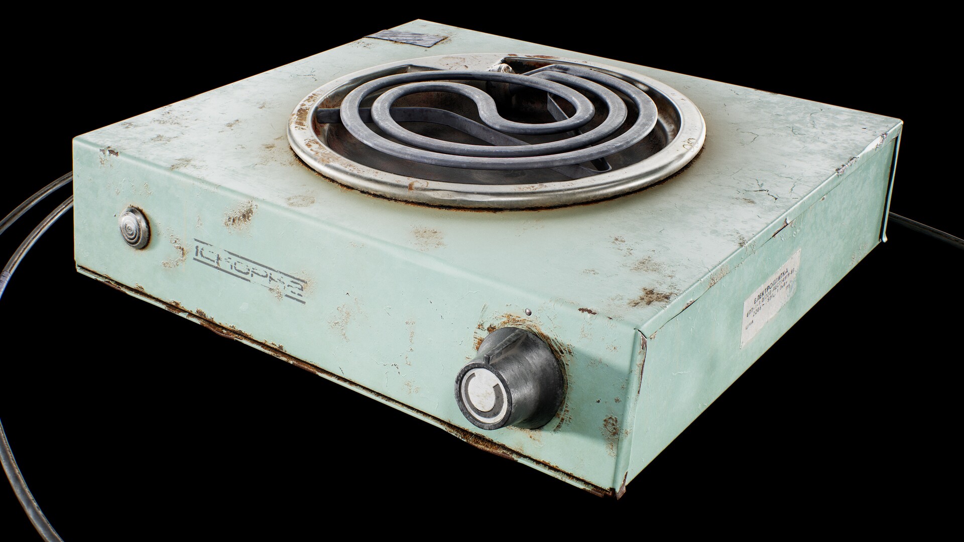 Games Artist - Old Electric Stove - Prop Breakdown - Danyil Kolesnyk