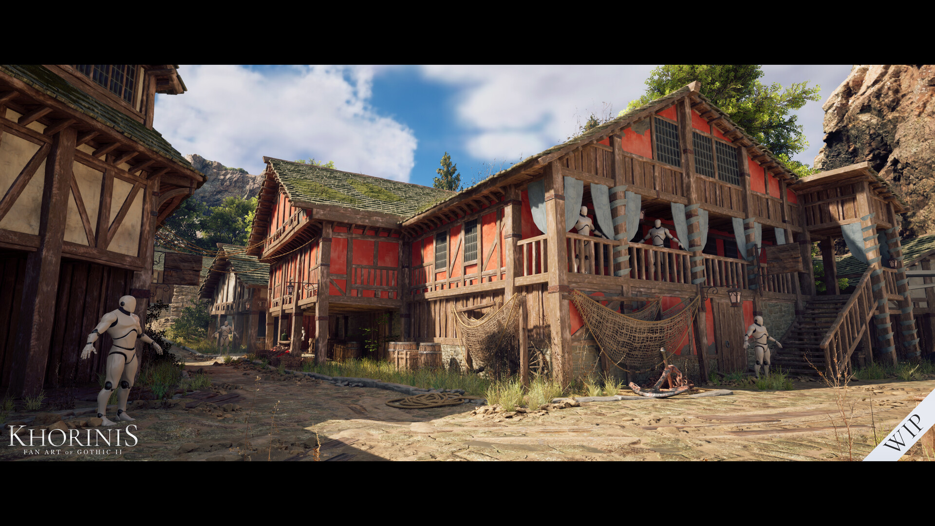 Piotr Charchut - Khorinis Fan Art Project: Docks Area [WIP]