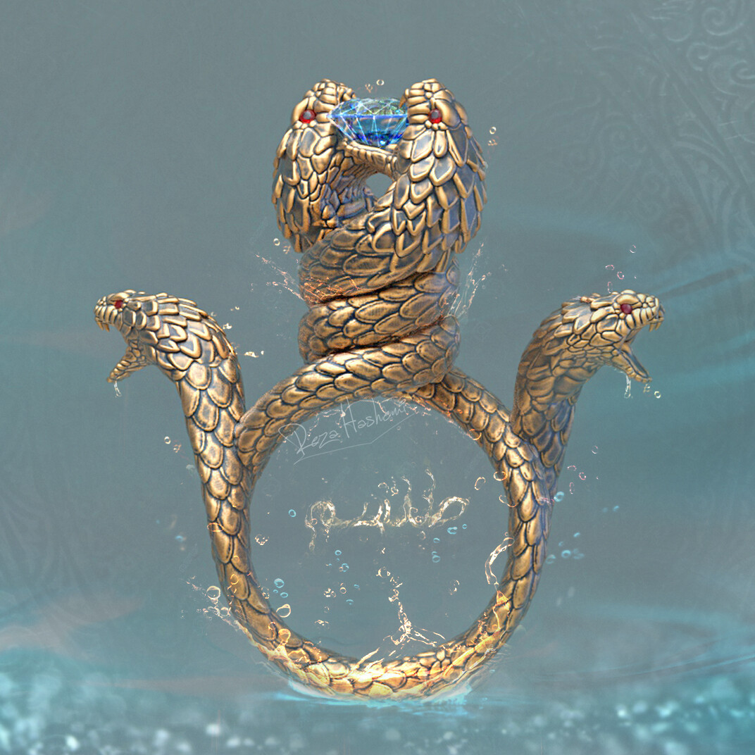 ArtStation - Telesm Snake Ring