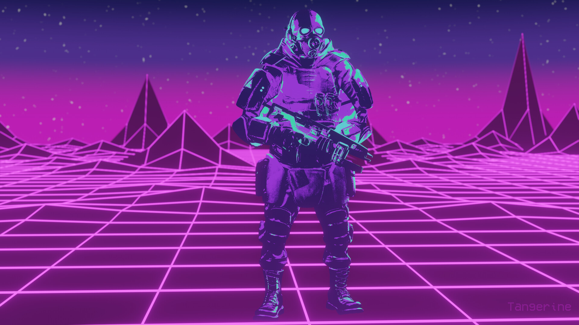 ArtStation - Combine Units But Within The Synthwave Style
