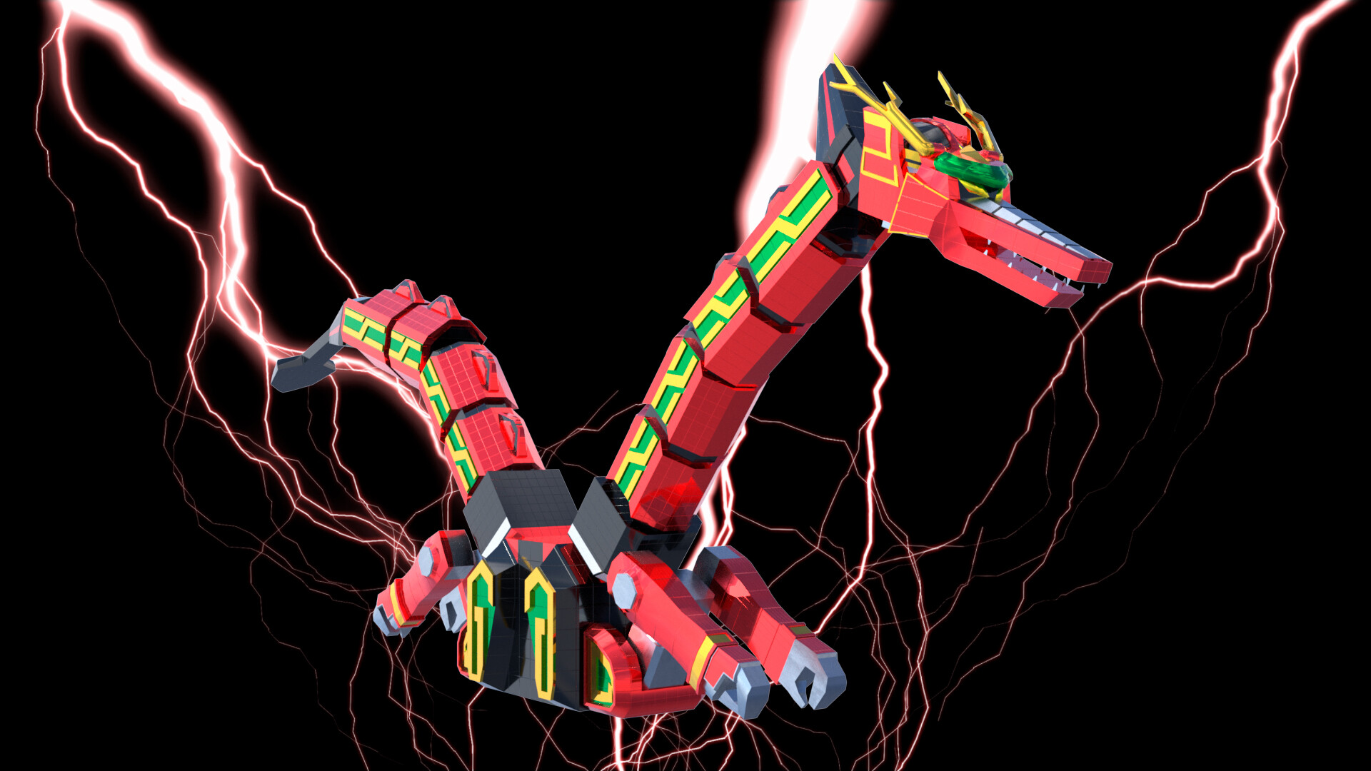 Alvaro Rodriguez - Red Dragon Thunderzord / Mythical Qi Beast RyuseiOh