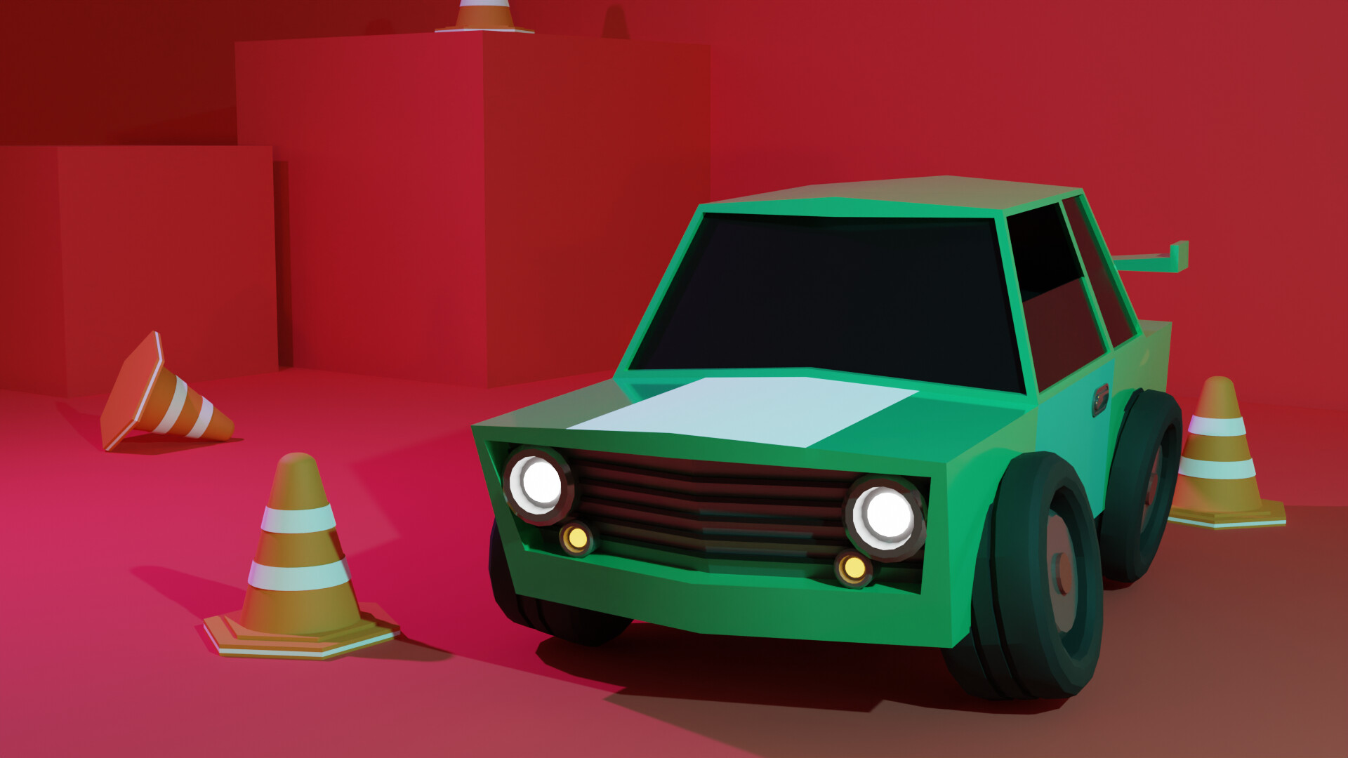 ArtStation - Low poly Car