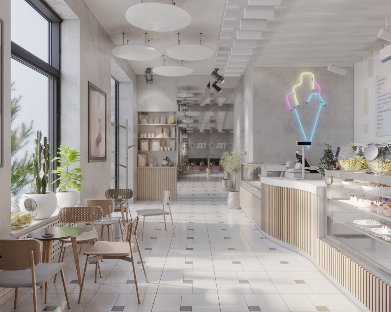 ArtStation - cafe interior design