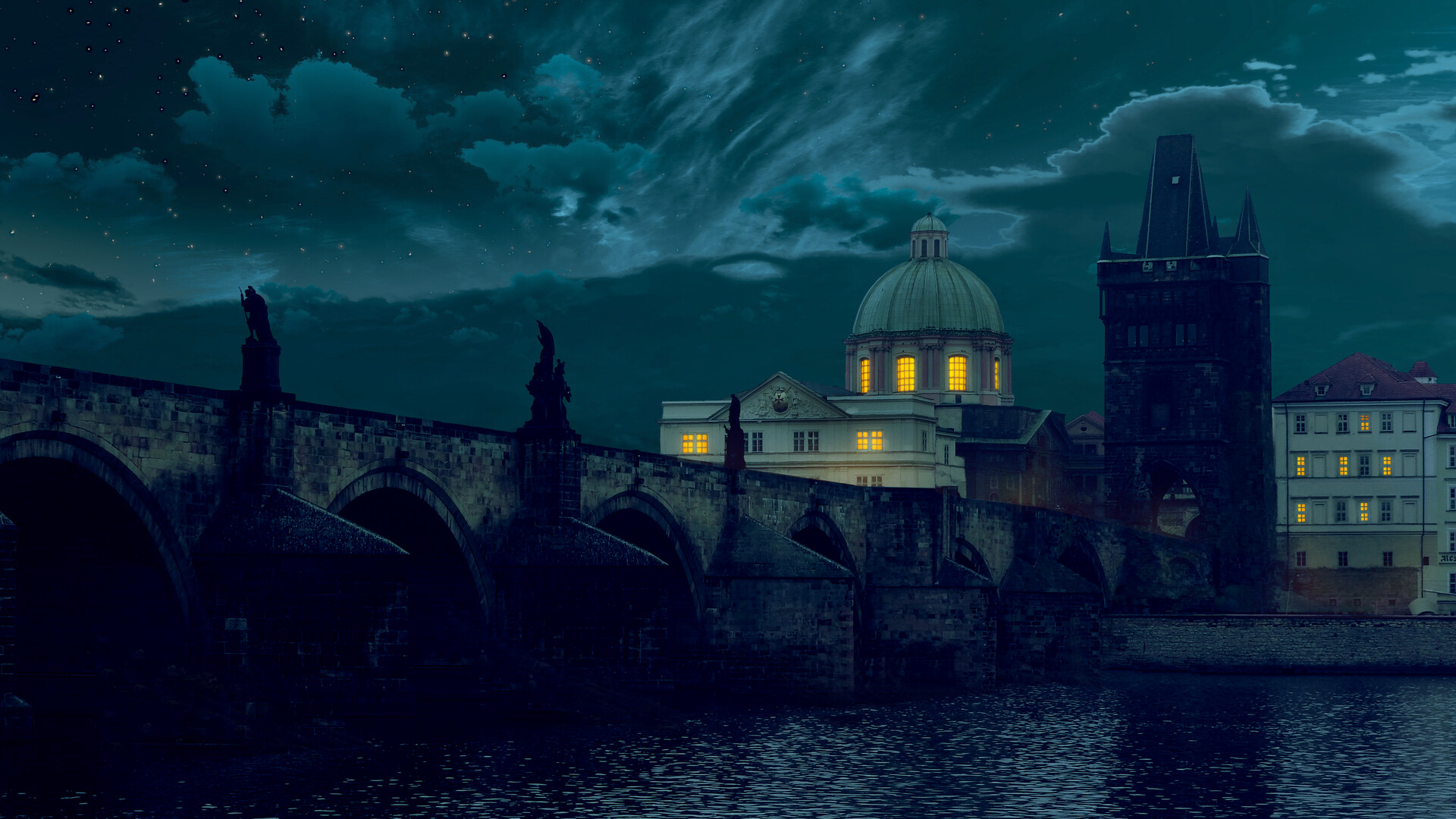 ArtStation - The Night Bridge