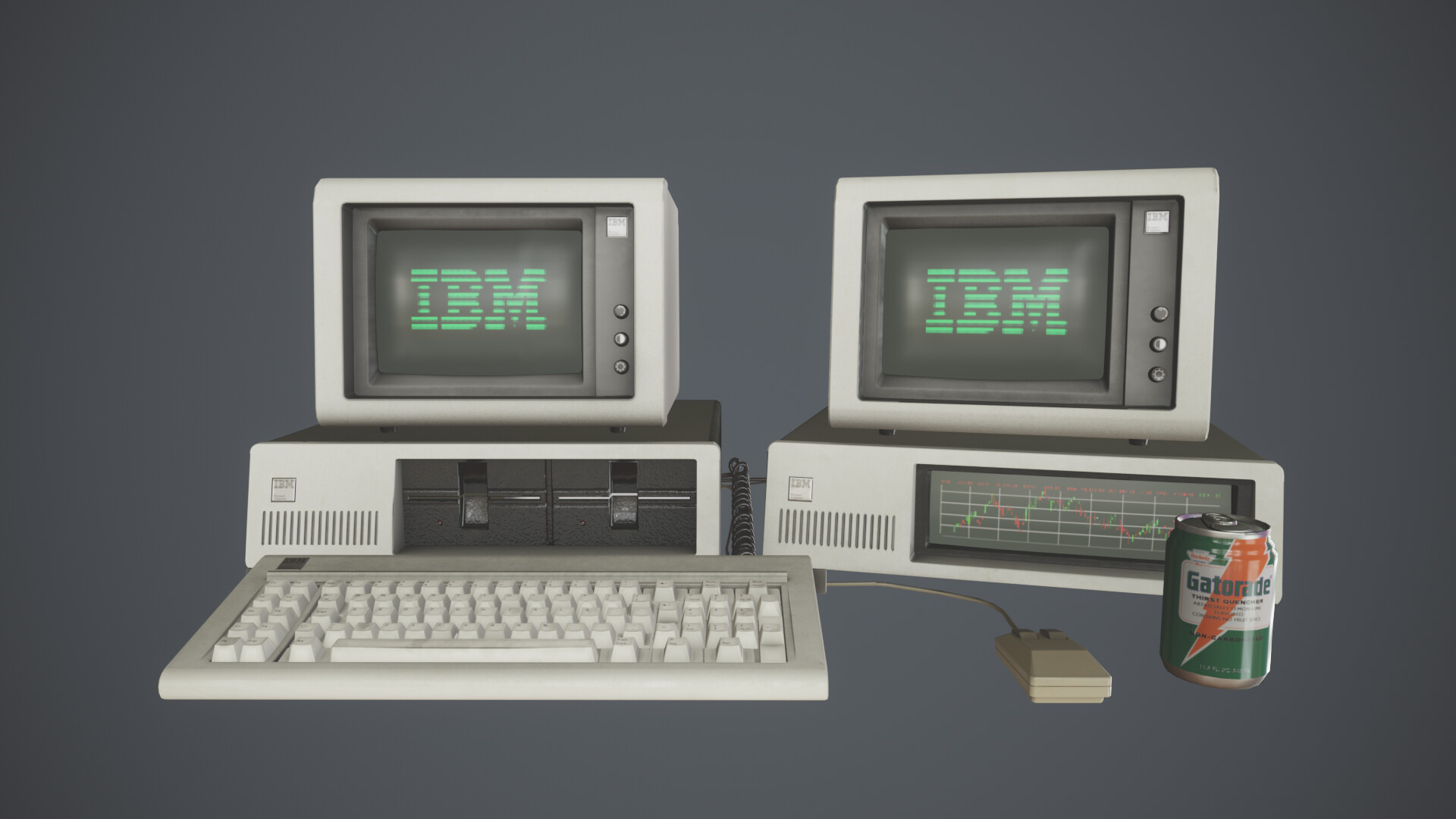 Yumiko Oyama - Retrofuturistic IBM PCs