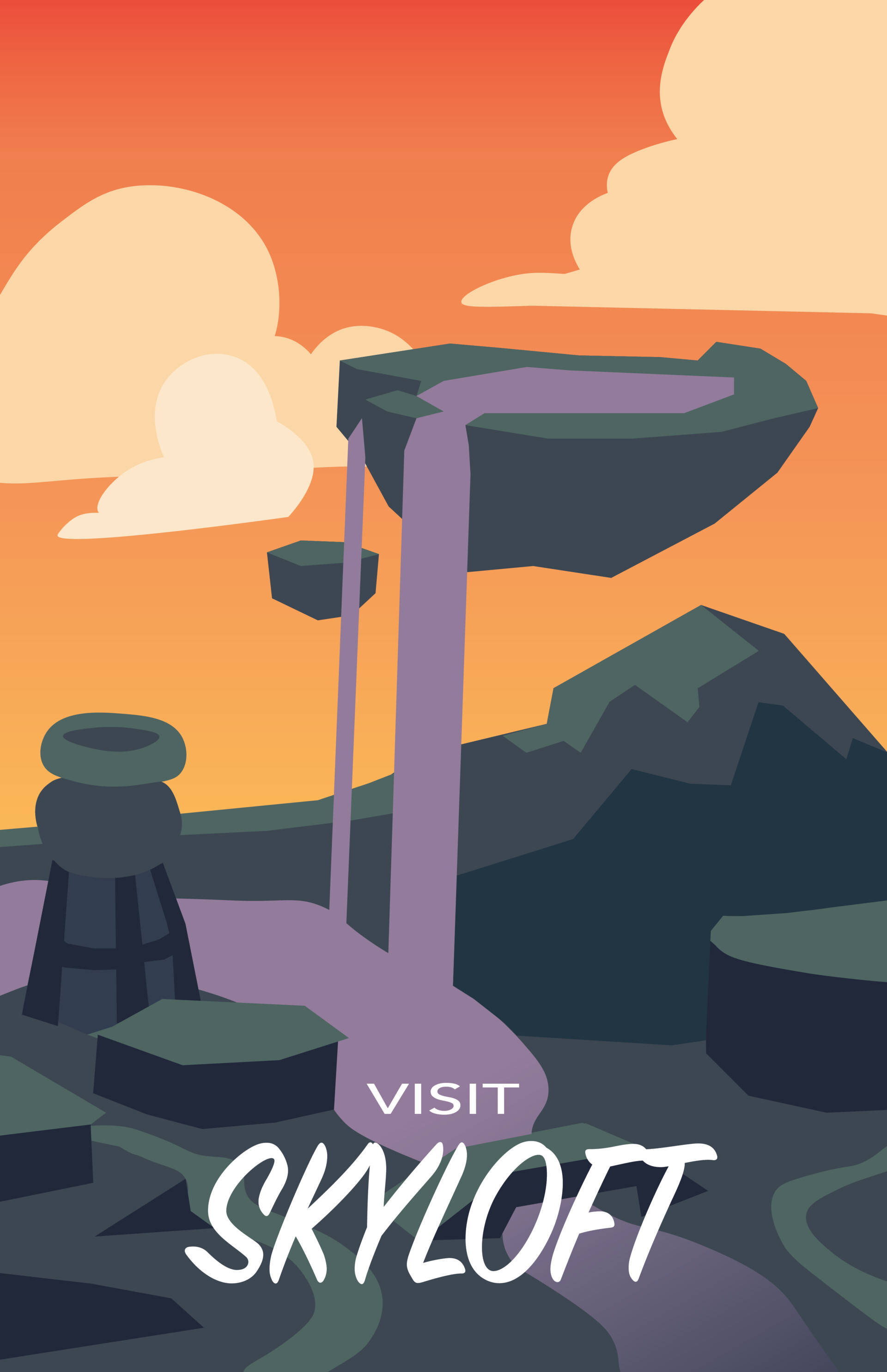 ArtStation - Skyloft Travel Poster