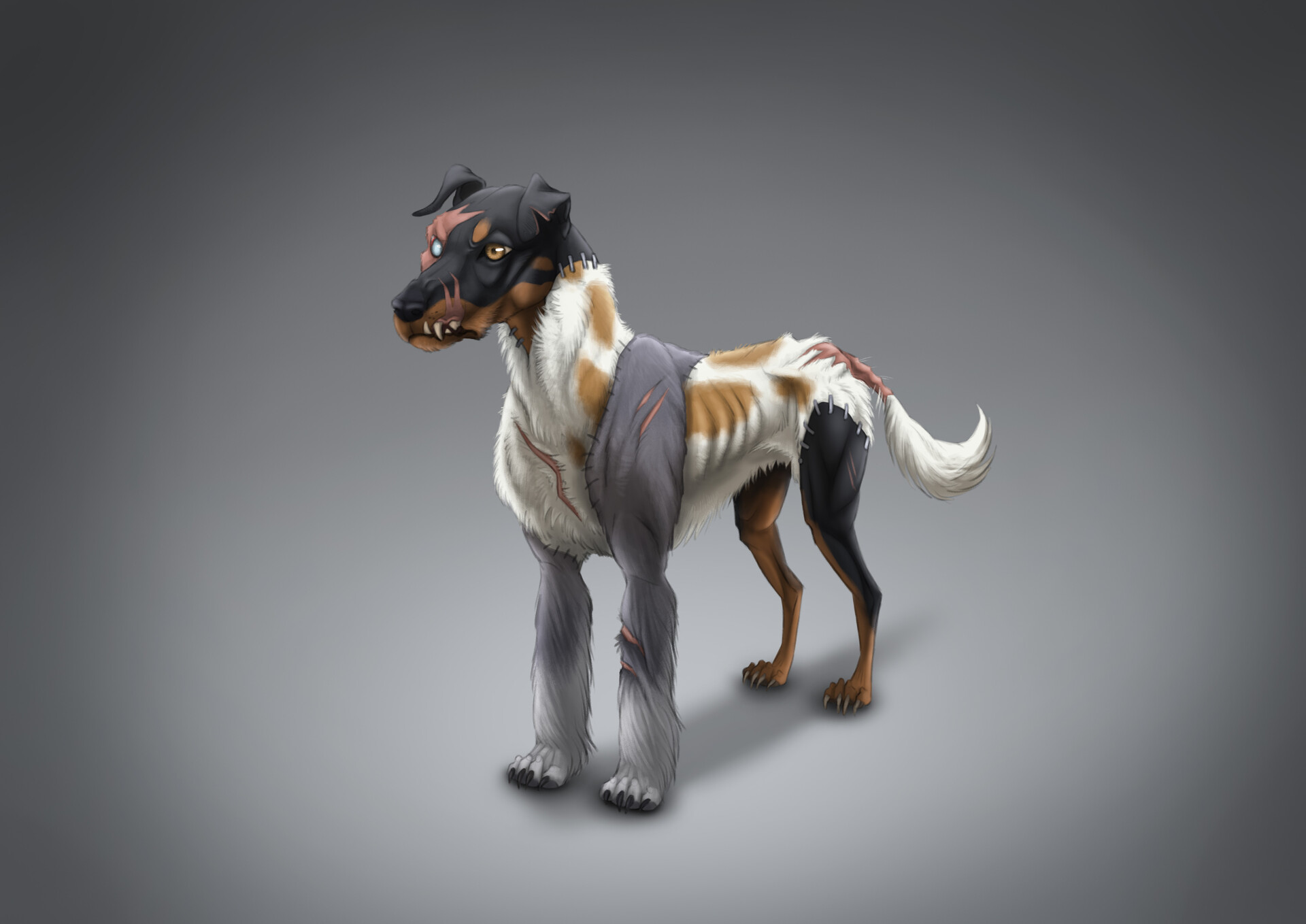 ArtStation - Frankenstein Dog Project (Dog 3)