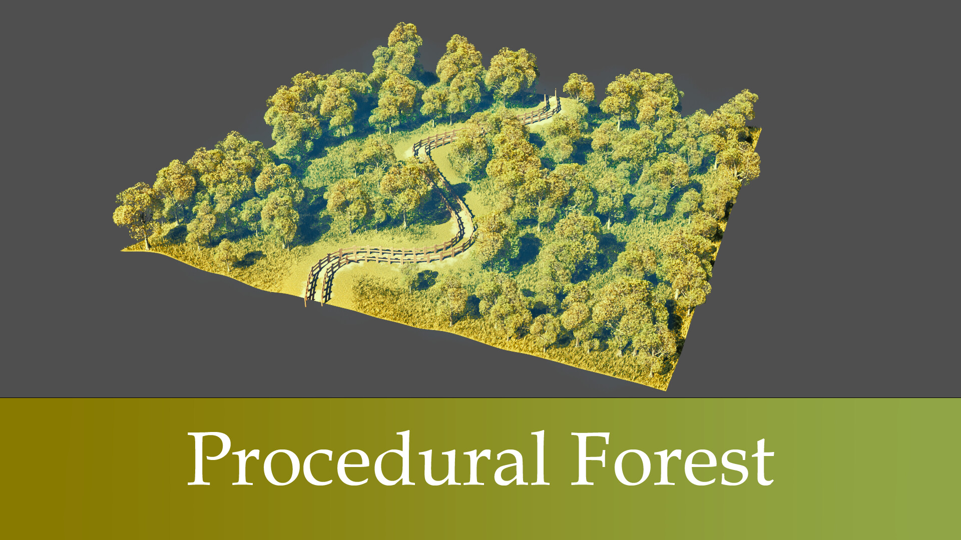 ArtStation - Simple Procedural Forest | blender 3.3 geometry nodes