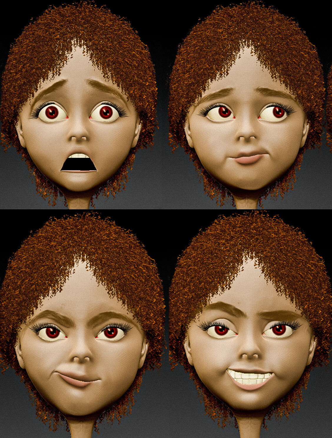 ArtStation - Character emotion, modeling