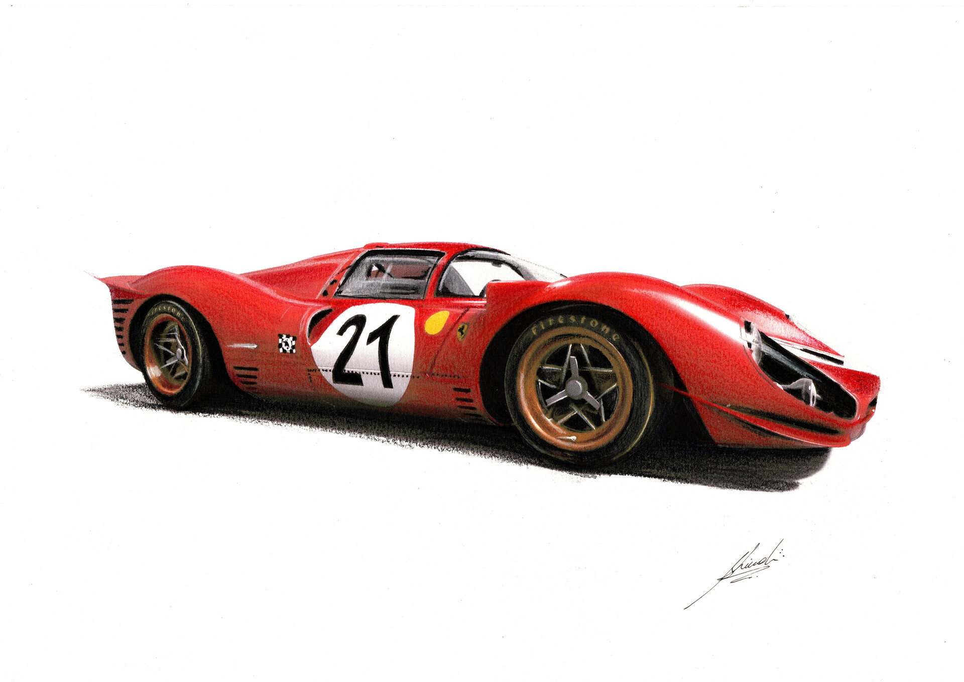 ArtStation - P330 Ferrari Le Mans