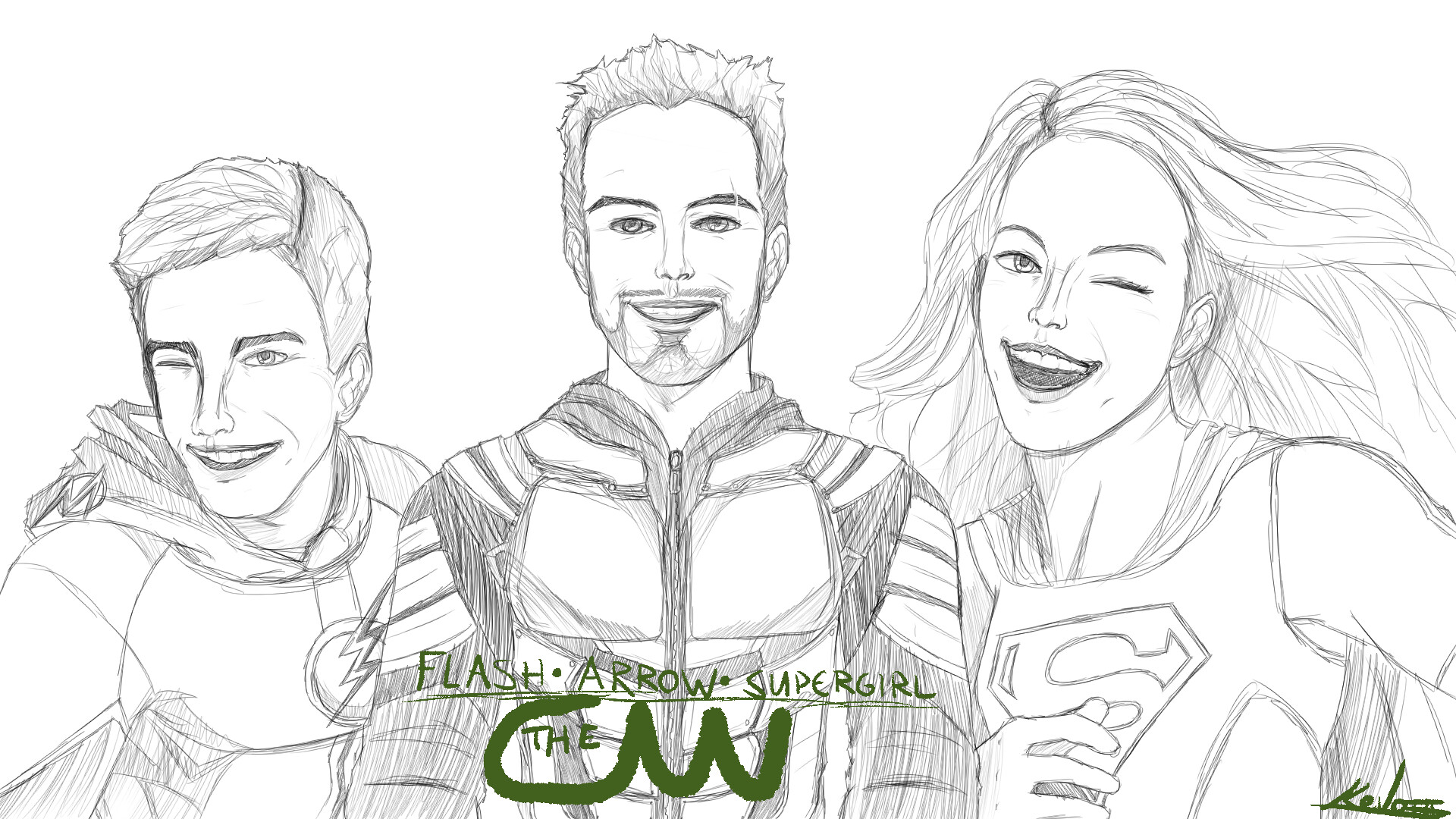 the flash cw coloring pages