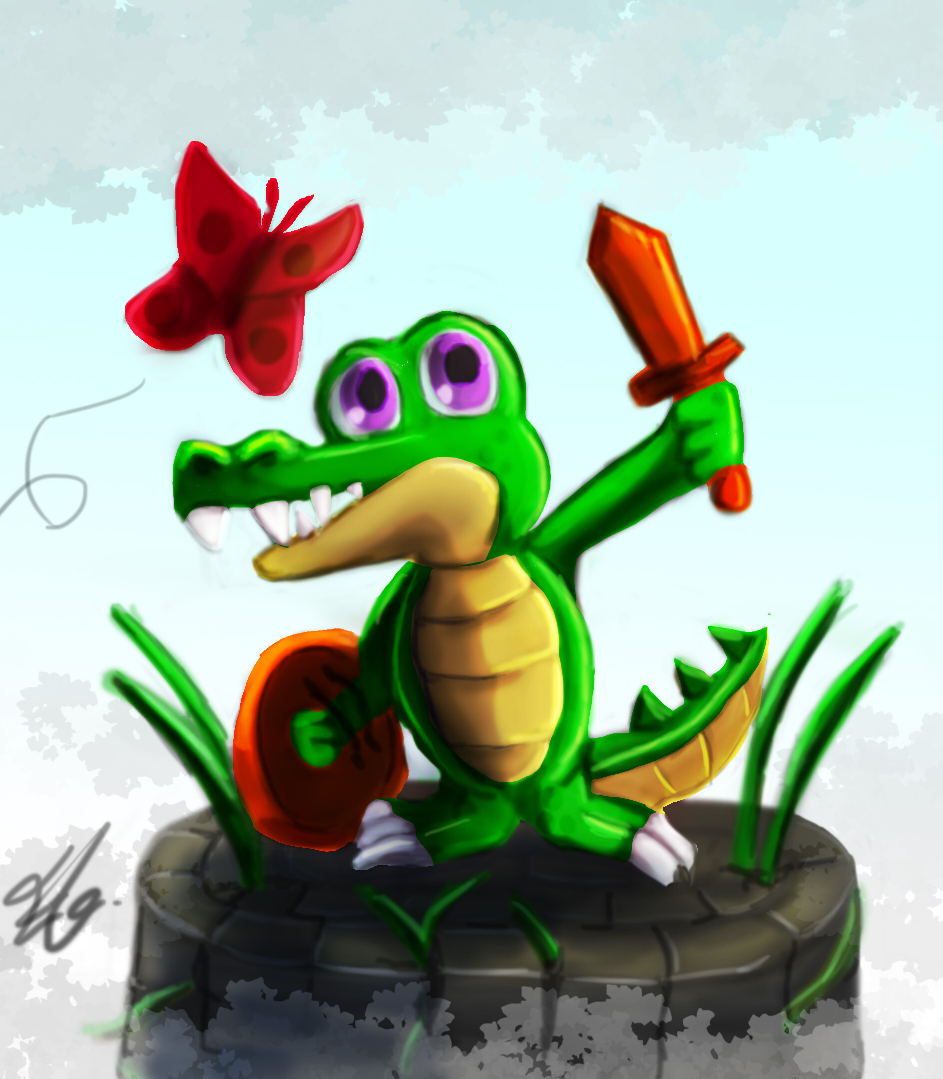 ArtStation - Croco Fighter