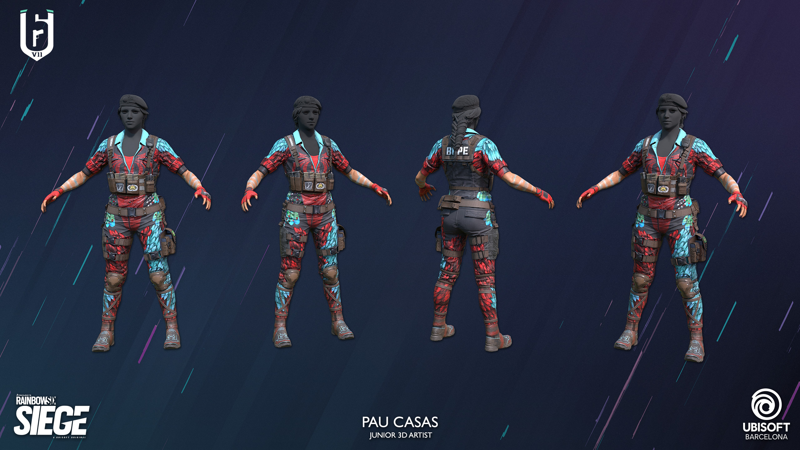 Pau Casas - Rainbow Six I Siege - Year 7 uniforms