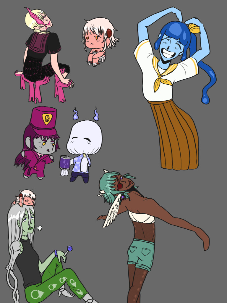 ArtStation - Doodles of characters in my game.