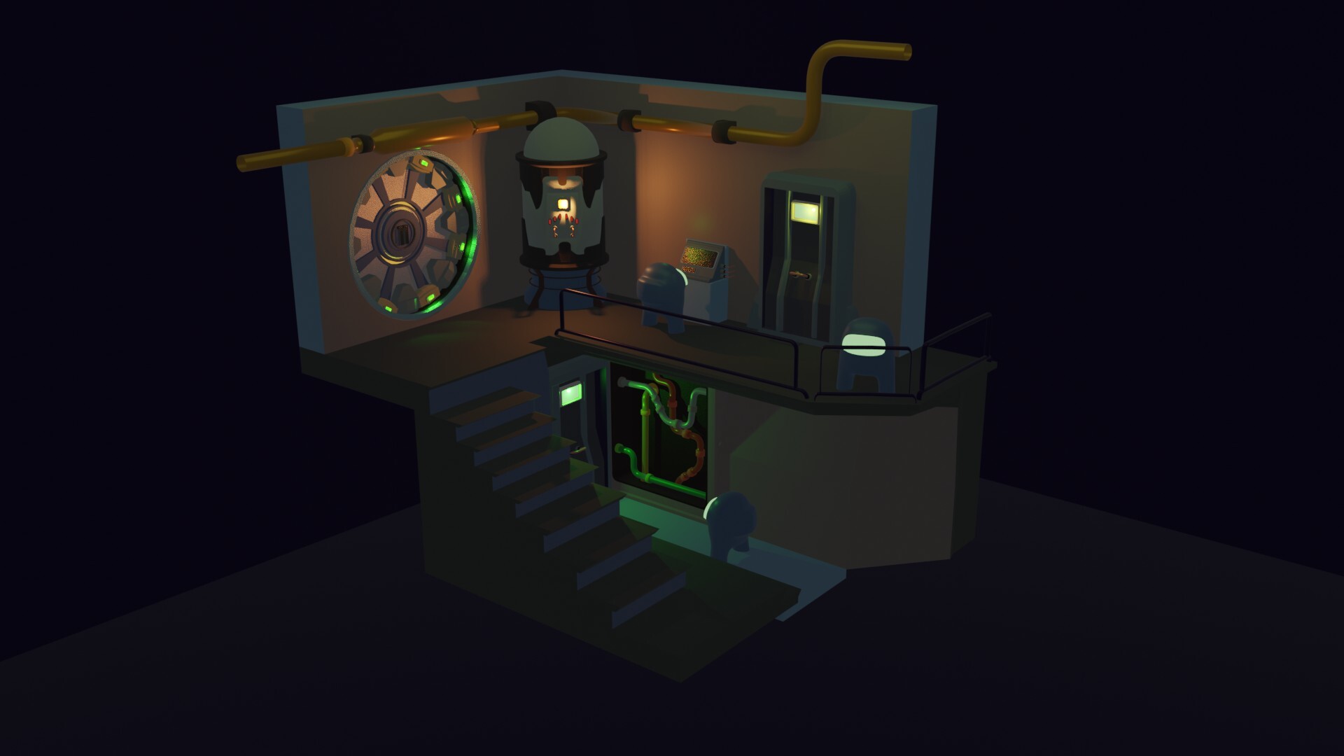 ArtStation - Vault Low-Poly Decor