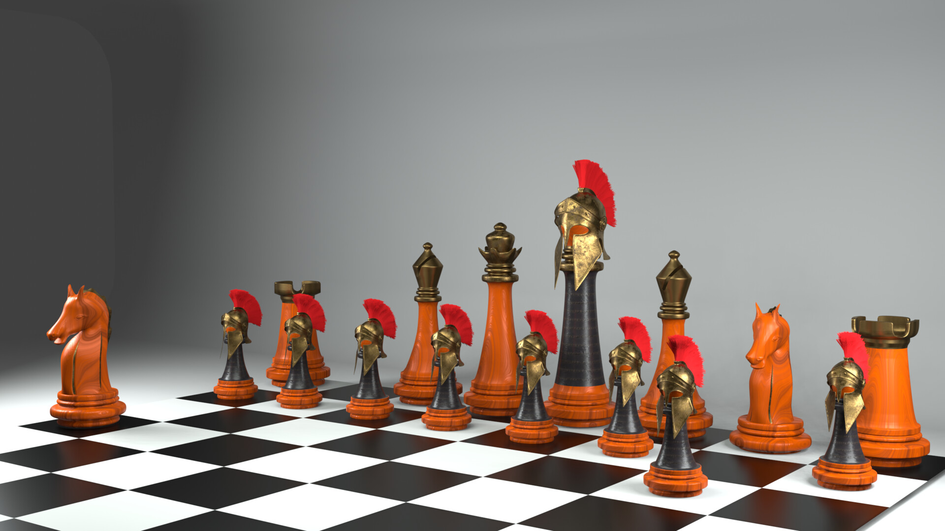 ArtStation - Ancient Chess Pieces