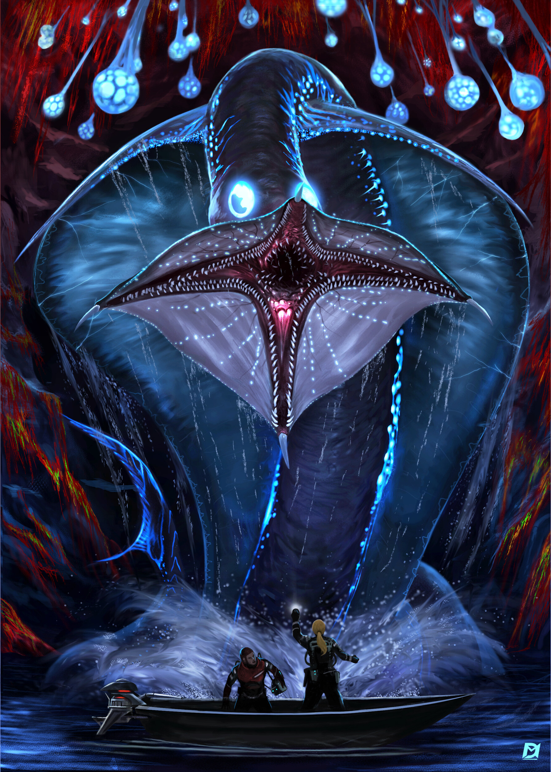 ArtStation - Lake Demon