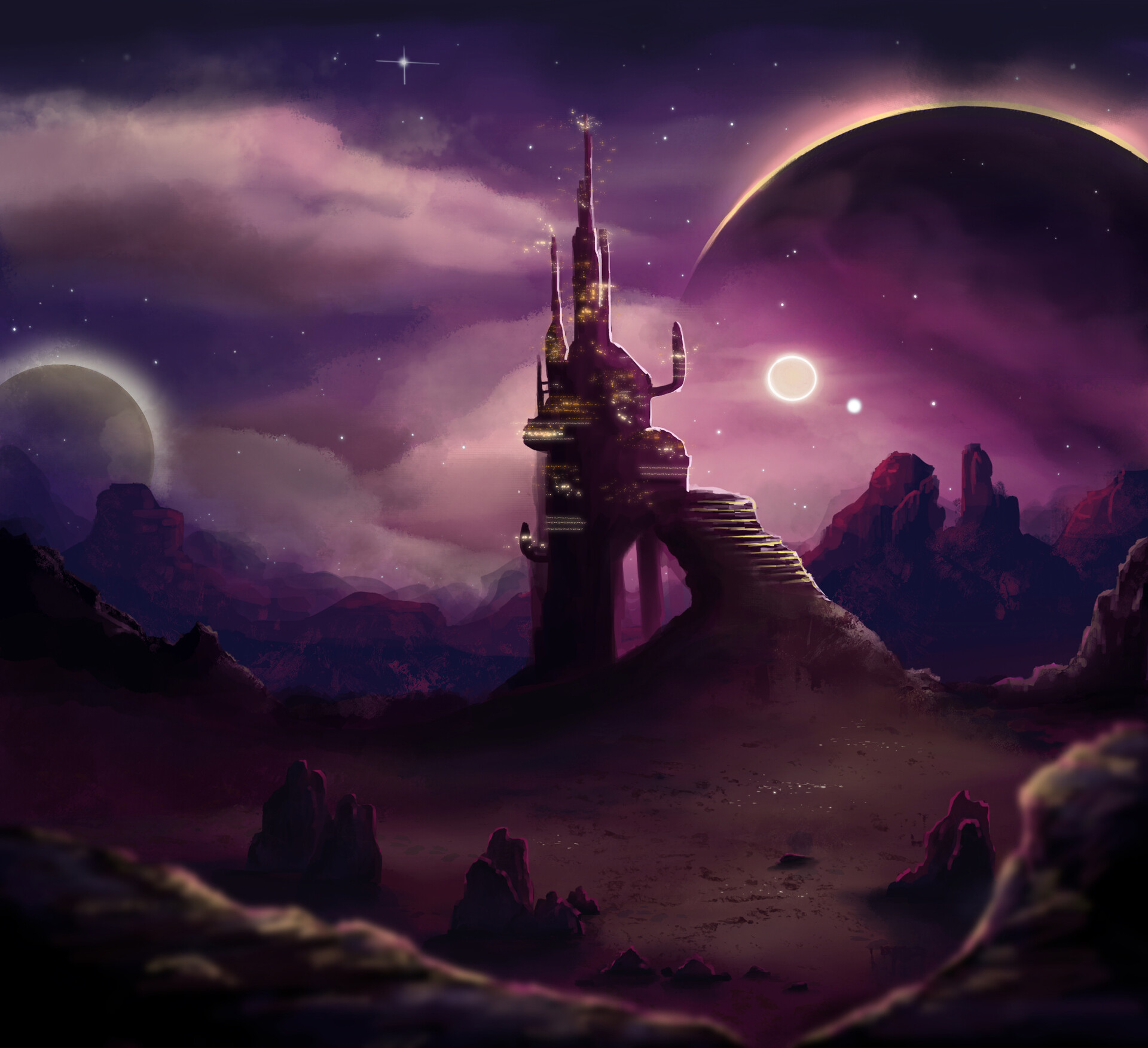 ArtStation - Purple Space