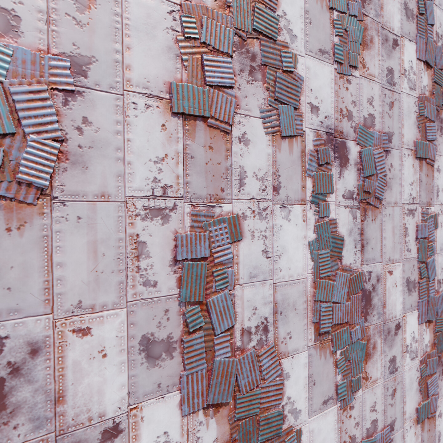 Leon Kämmerling - painted run down metal wall