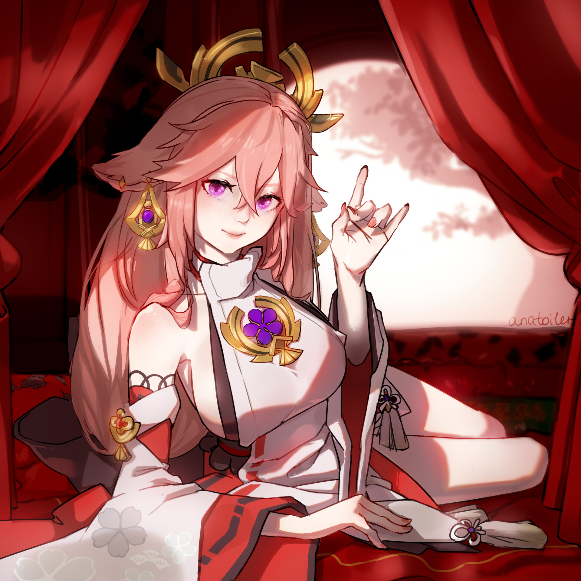 ArtStation - Yae Miko, Genshin Impact