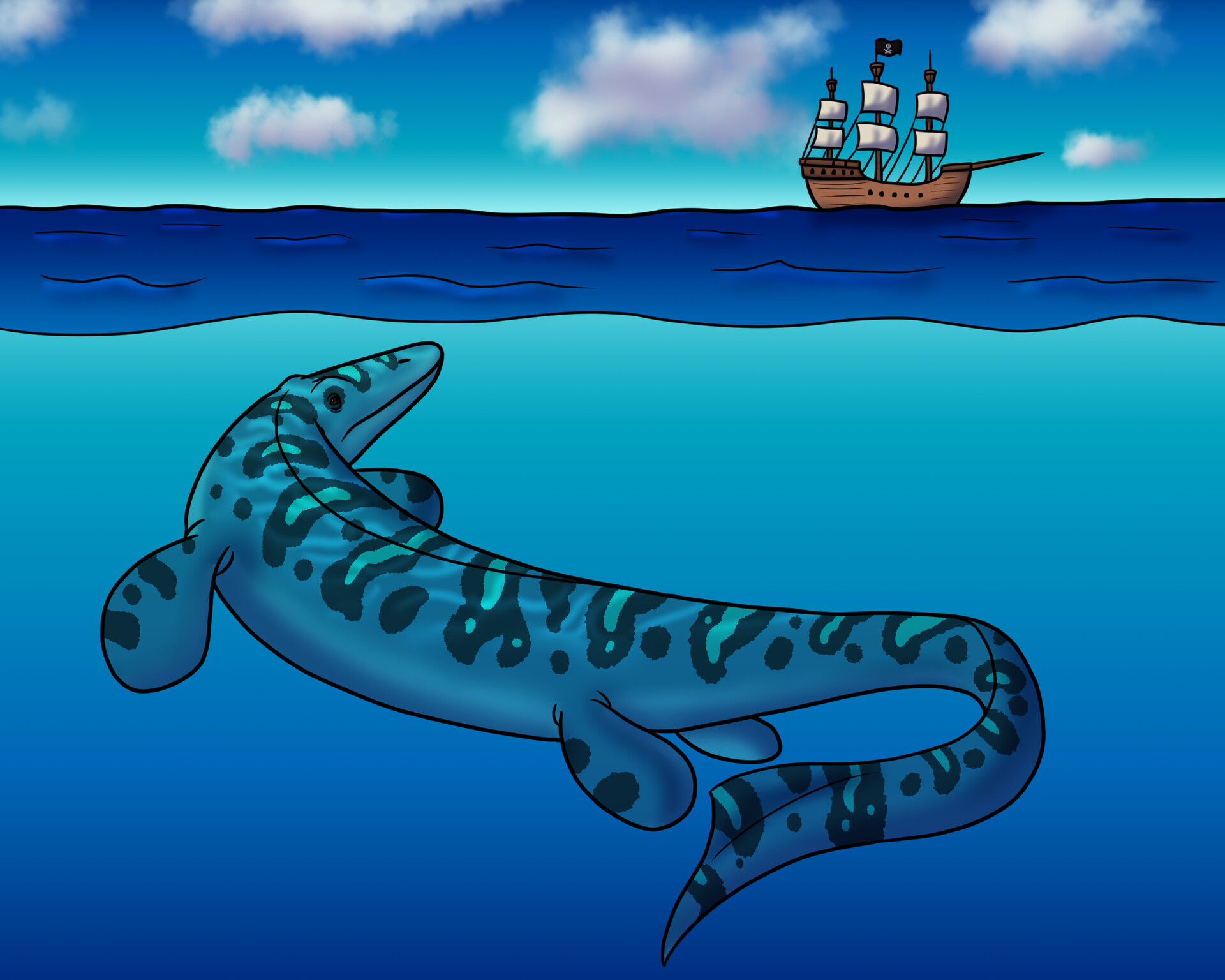 ArtStation - Mosasaur Ahoy!