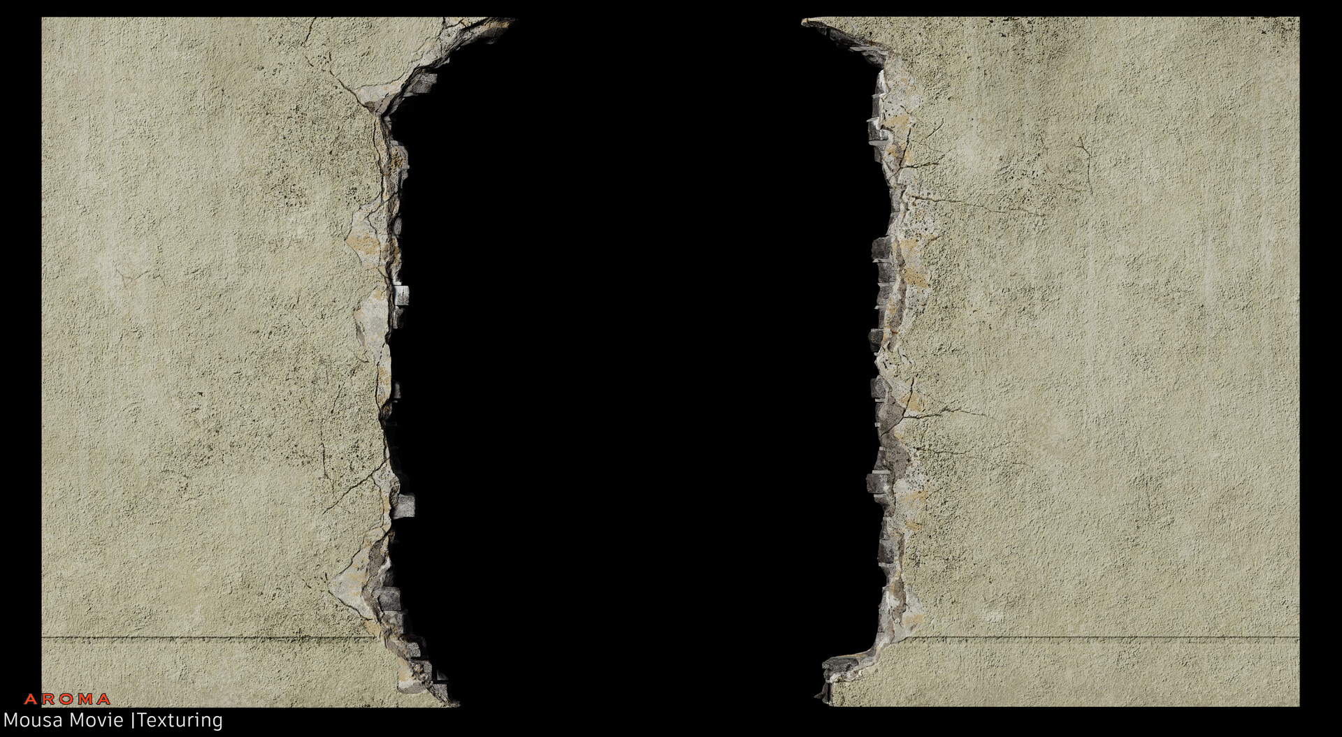 Maha Ali - Broken Wall- Texturing