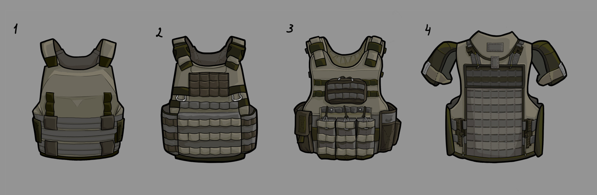 ArtStation - Bulletproof vests upgrade
