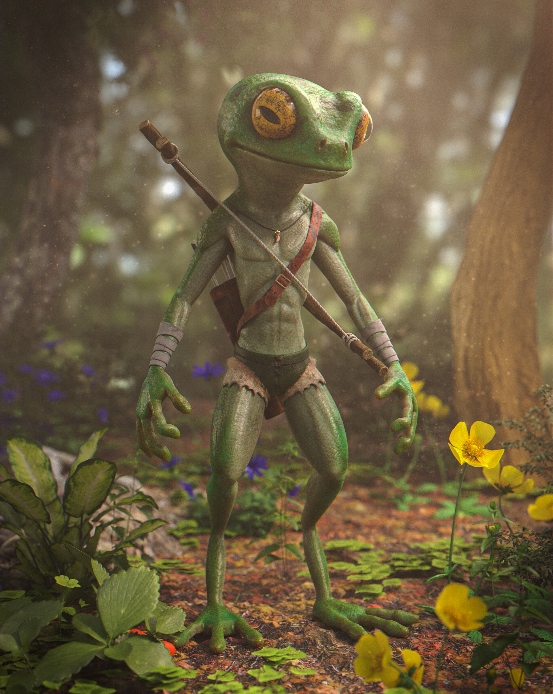 ArtStation - Frog archer