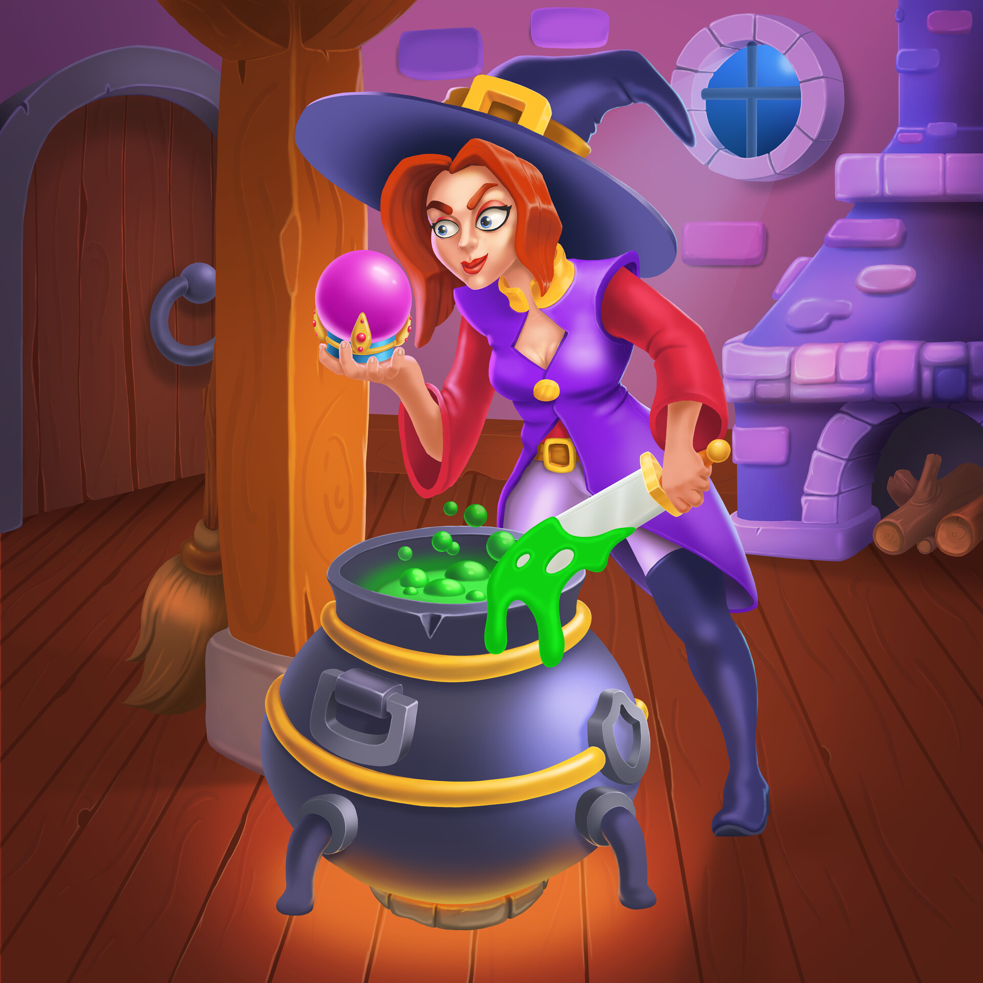 ArtStation - 2D Game Art - Witch