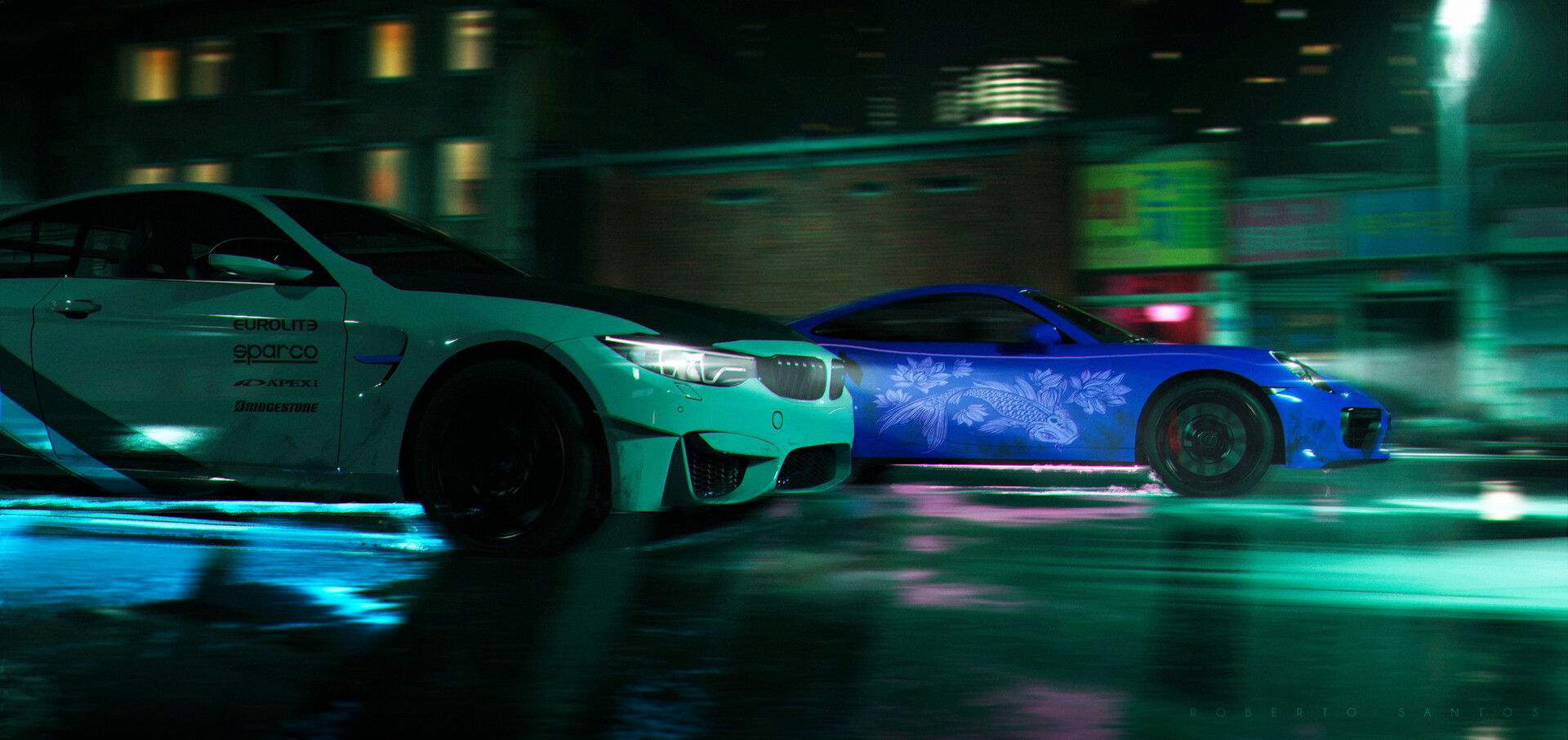 ArtStation - Night street race