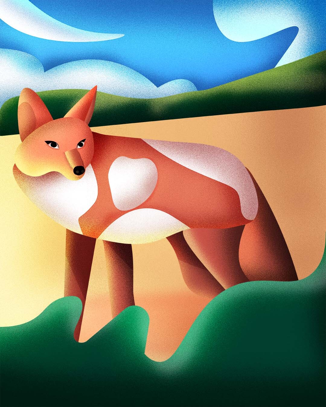 ArtStation - fox illustraion