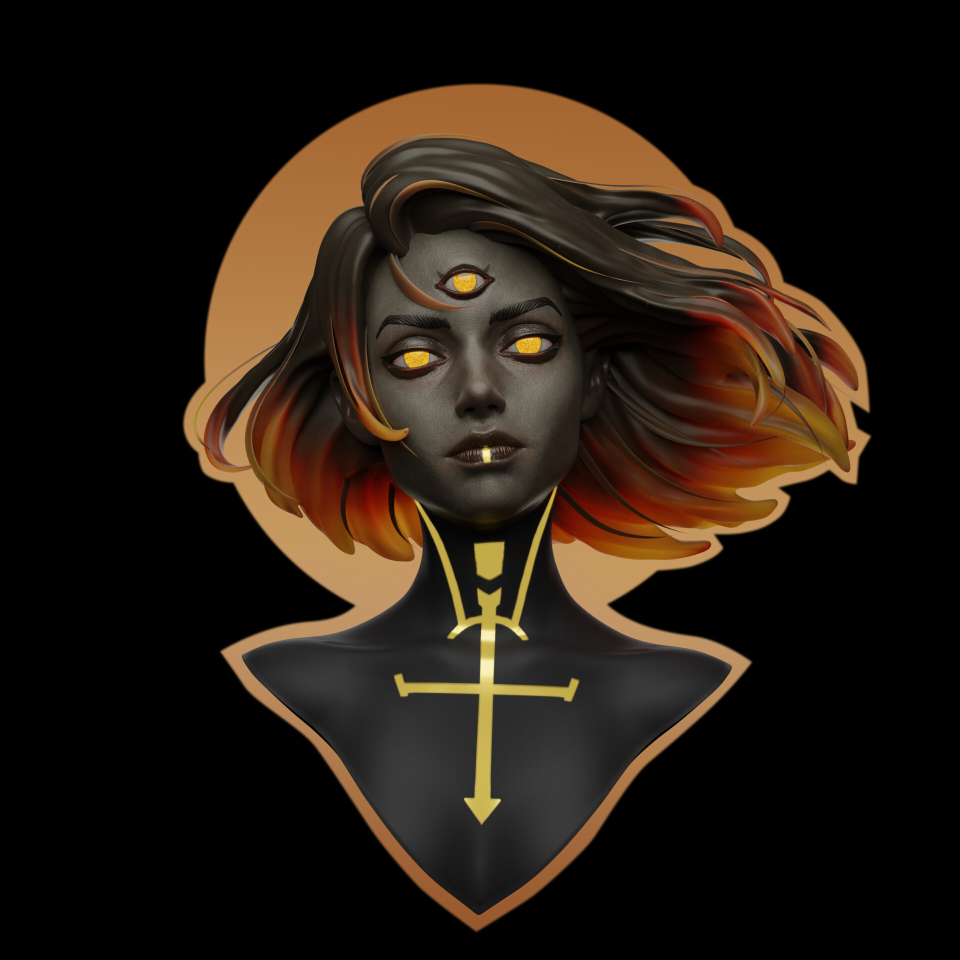 ArtStation - Blazing beauty (concept from Zura.hell)